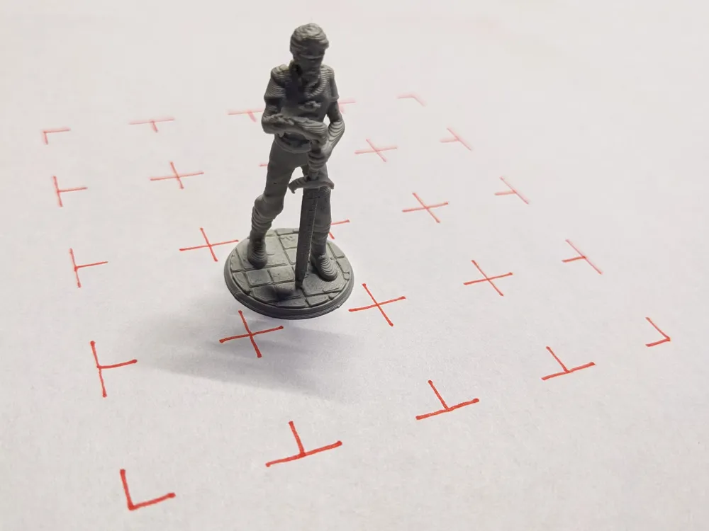 2,5 Inch Square Grid Stencil for DnD, TTRPG Maps by Wishowaty ...