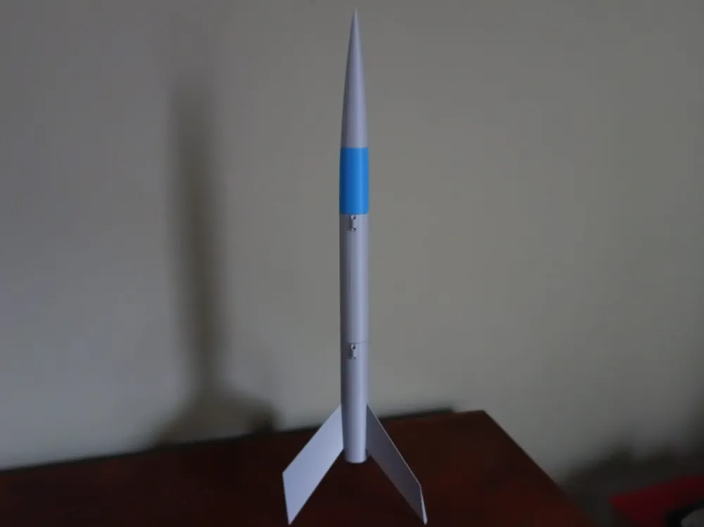 Model rocket with fin rotation (C/D class) by Eloy3D MakerWorld: Download Free 3D Models