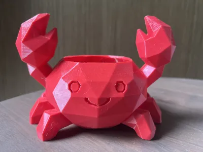 Low-poly Crab Candy Dish by ASTAR MakerWorld: Download Free 3D Models