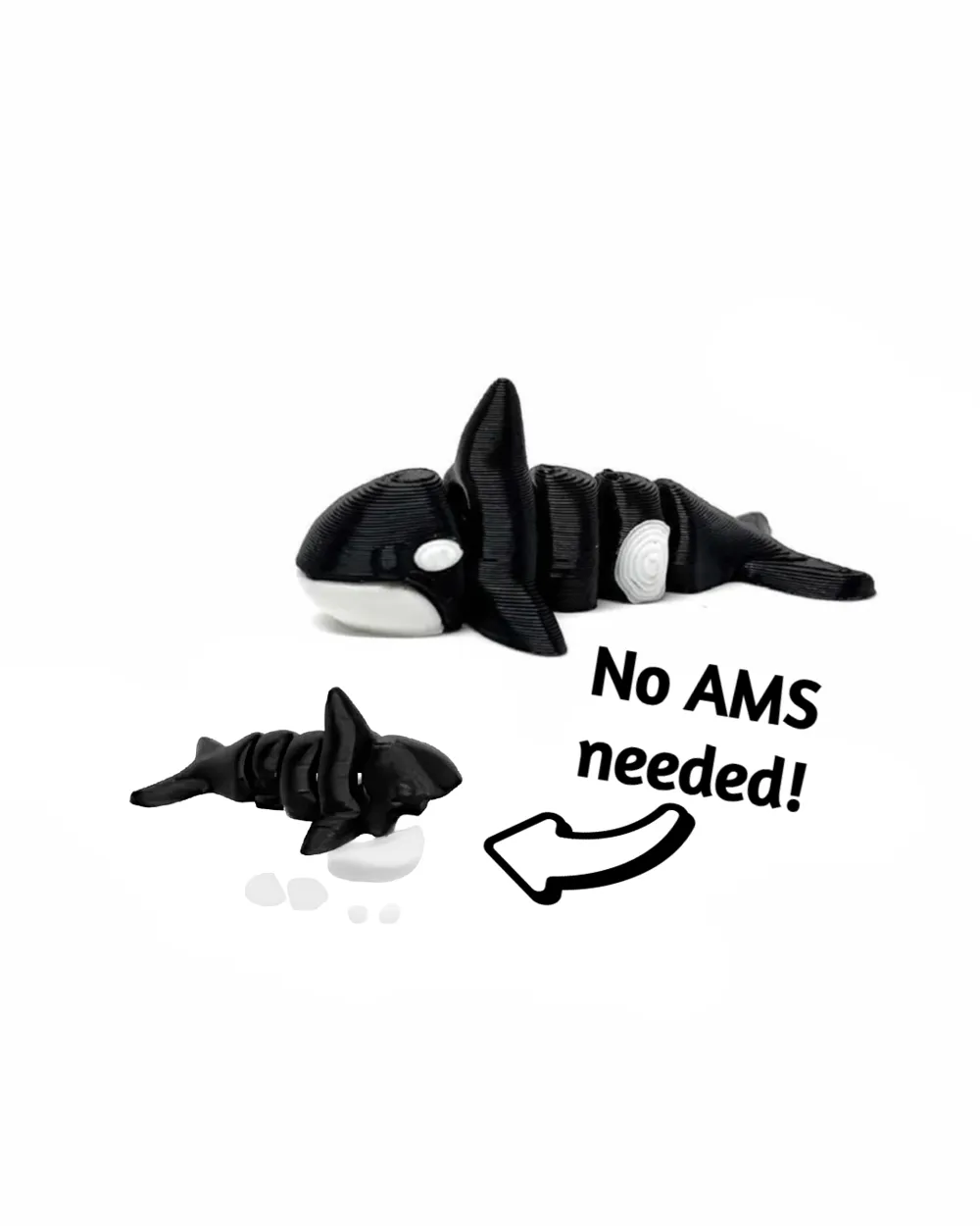 MINI Orca Whale - No AMS needed & Keychain! by Insectium3D MakerWorld ...