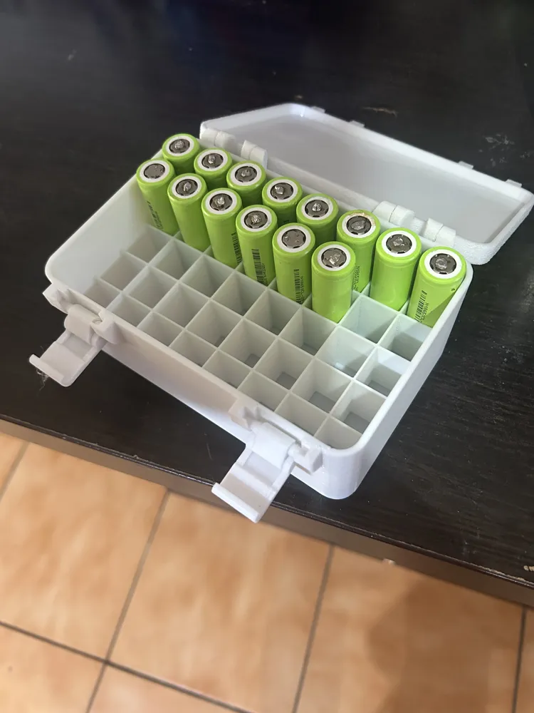 18650 Li-Ion Cells Storage Box by Oly MakerWorld: Download Free 3D Models