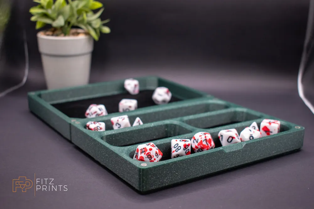 Dice box with rolling tray by FitzPrints - MakerWorld