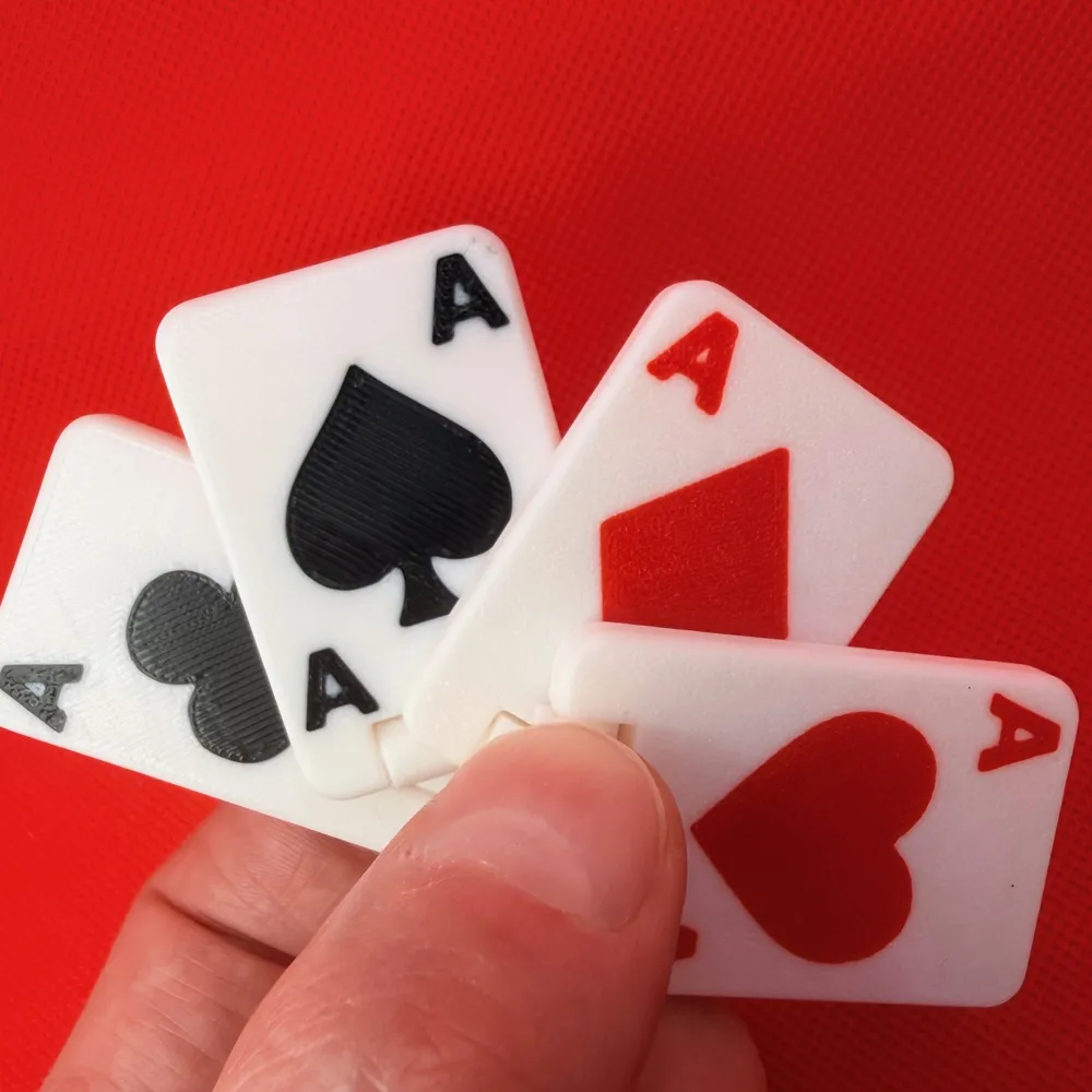 Aces Cards Slider + Flip Fidget (Print in Place) - Free 3D Print Model ...