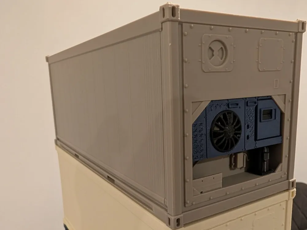 conteneur maritime réfrigéré - Modèle d'Impression 3D Gratuit - MakerWorld