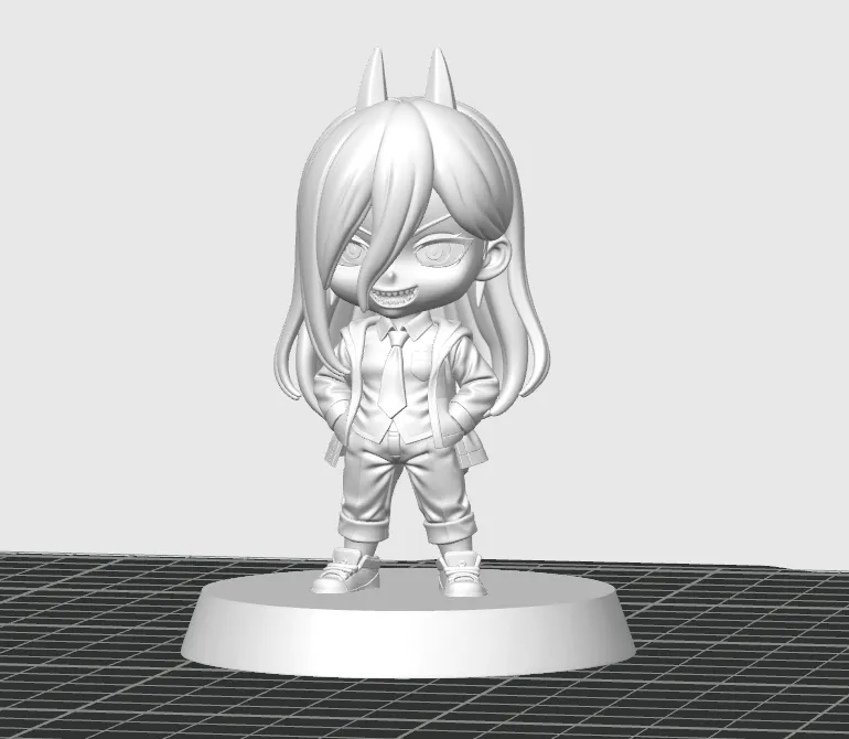 Power Chainsaw Man chibi - Free 3D Print Model - MakerWorld