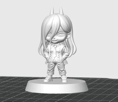 Power Chainsaw Man chibi - Modelo de impresión 3D gratuito - MakerWorld