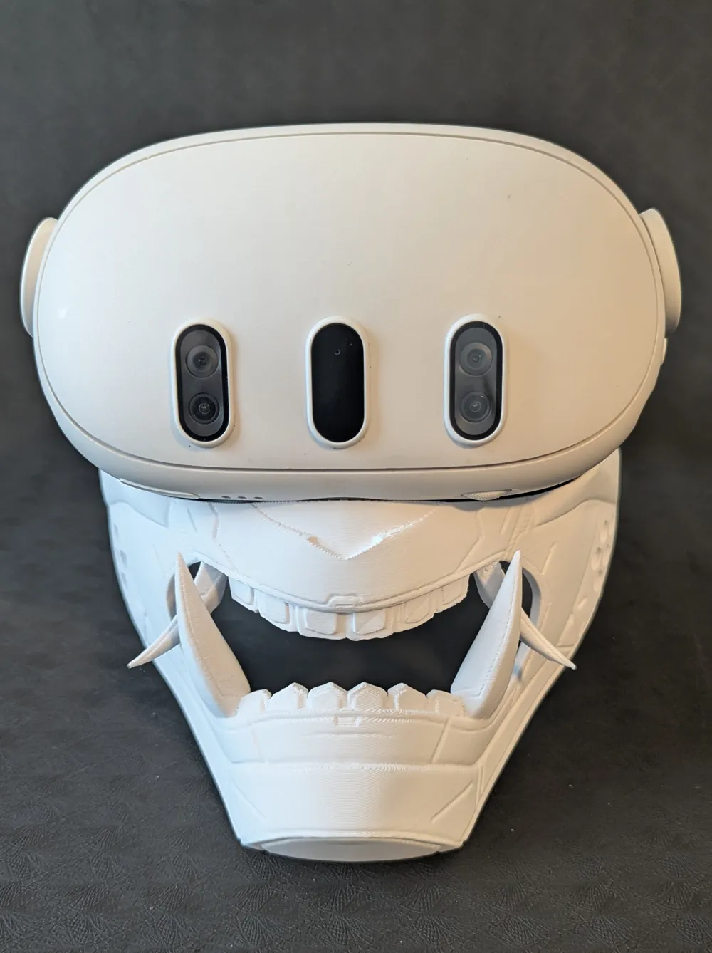 Cyber Oni Mask for Quest 3 - Free 3D Print Model - MakerWorld