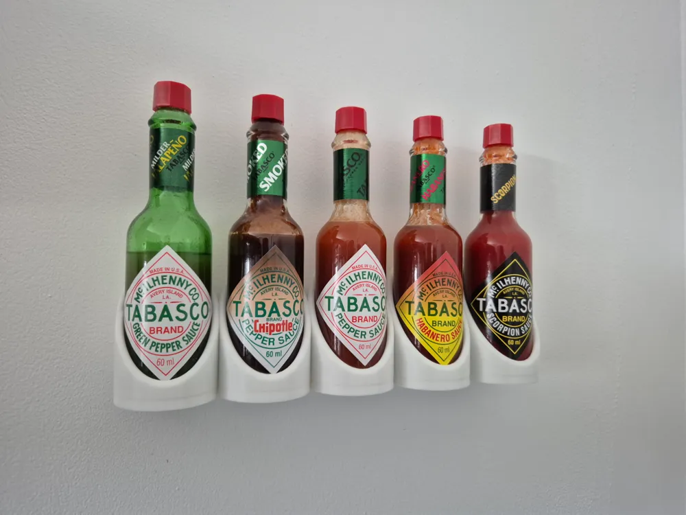 Modular Tabasco Hot Sauce Bottle Wall Display by Mathias - MakerWorld