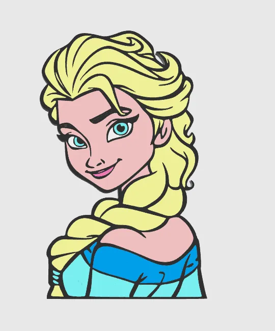 Disney Frozen Elsa 2d by Pratisway MakerWorld: Download Free 3D Models