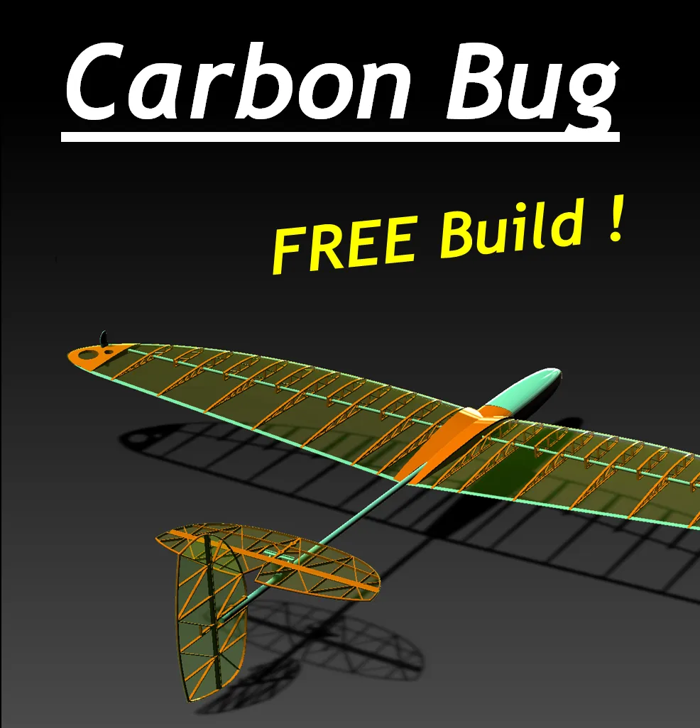"CARBON BUG" - ALL CARBON, 3D PRINTED DLG by geode.rc MakerWorld ...