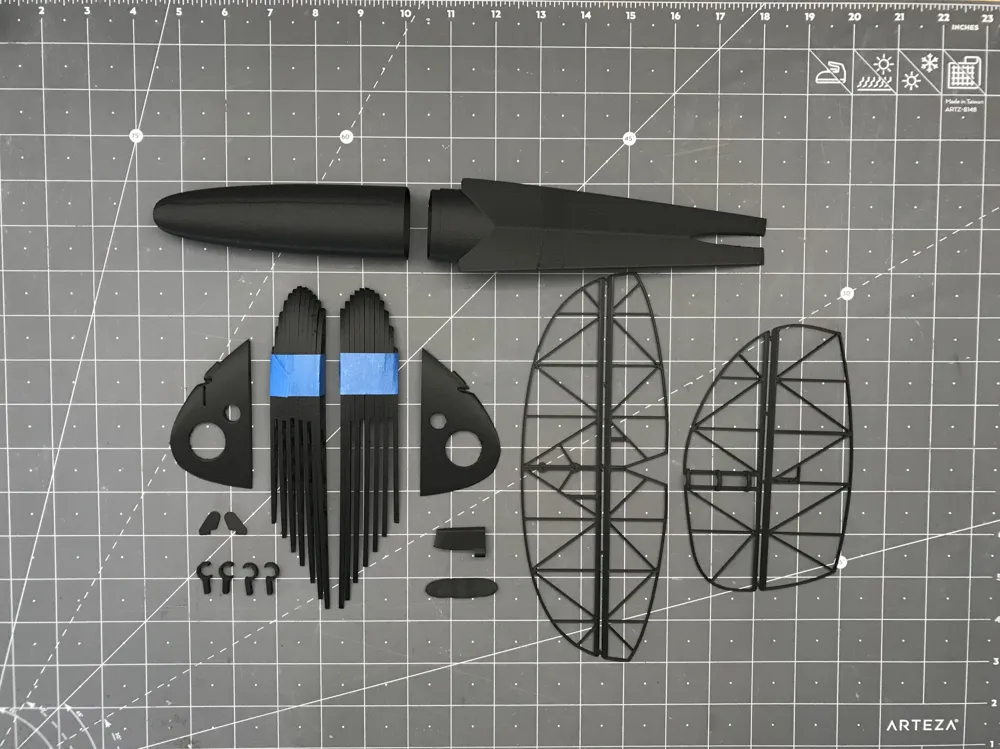"CARBON BUG" - ALL CARBON, 3D PRINTED DLG by geode.rc - MakerWorld