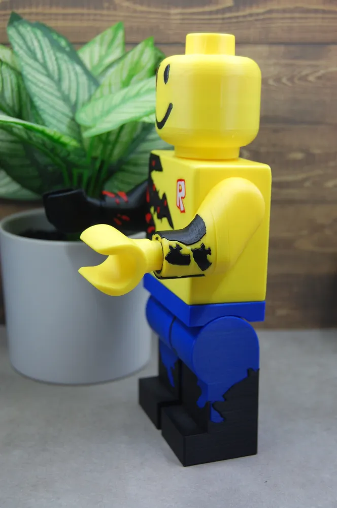 John Doe Forsaken Brick Figure 500% - Free 3D Print Model - MakerWorld