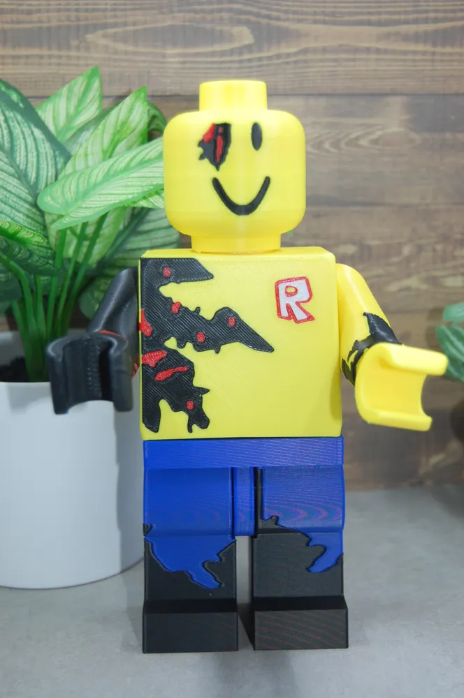 John Doe Forsaken Brick Figure 500% - Free 3D Print Model - MakerWorld