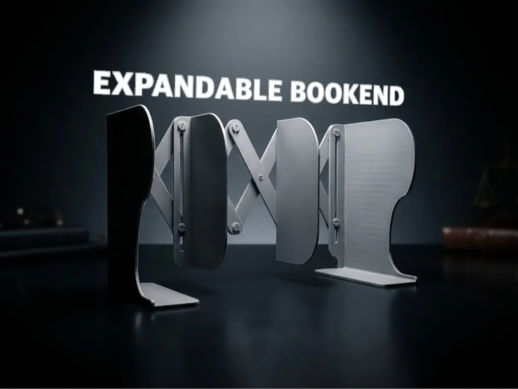 Expandable Bookend - Free 3D Print Model - MakerWorld