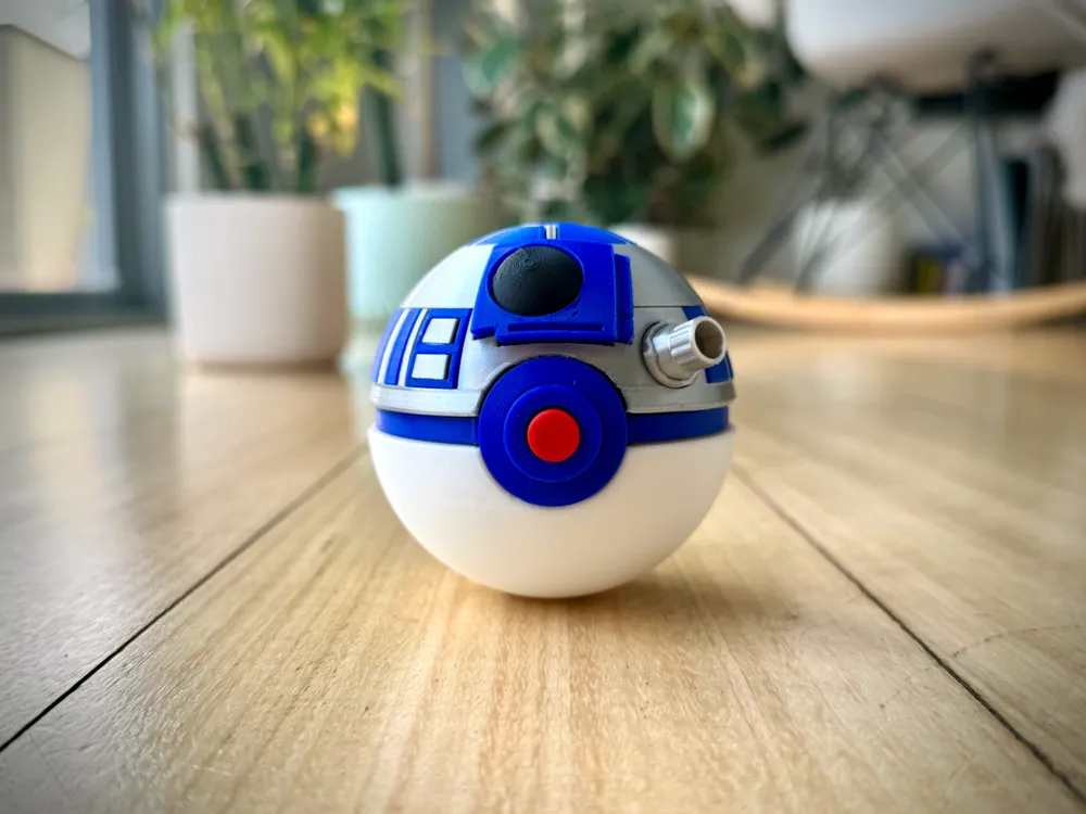 R2-D2 Poke Ball - Multi Part AMS Optional by Skjaldfjall MakerWorld ...