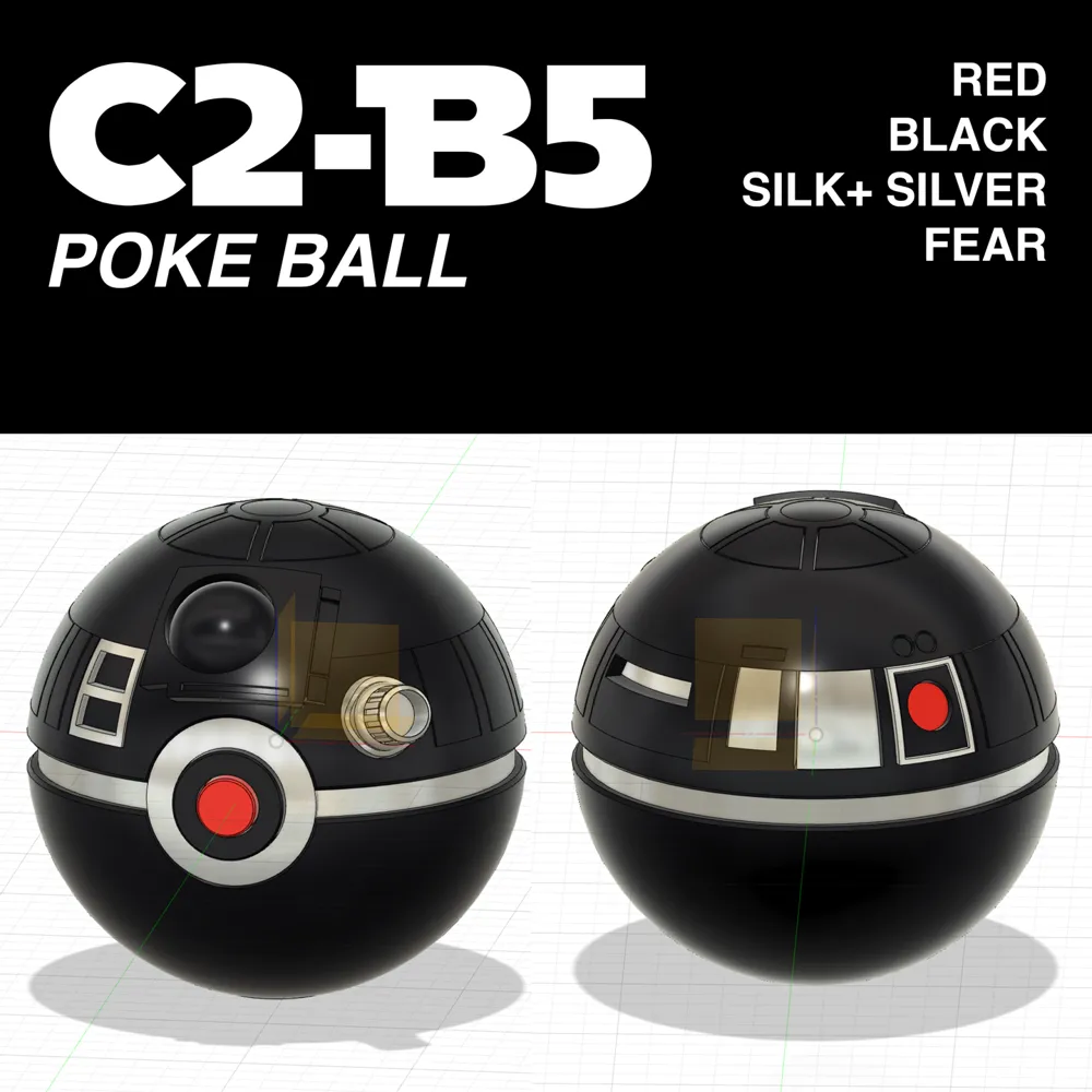 R2-D2 Poké Ball — Modèle multi-parties, AMS en option par ...
