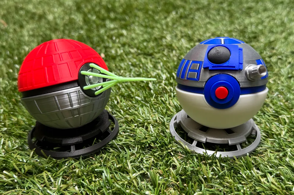 R2-D2 Poke Ball - Multi Part AMS Optional by Skjaldfjall MakerWorld ...