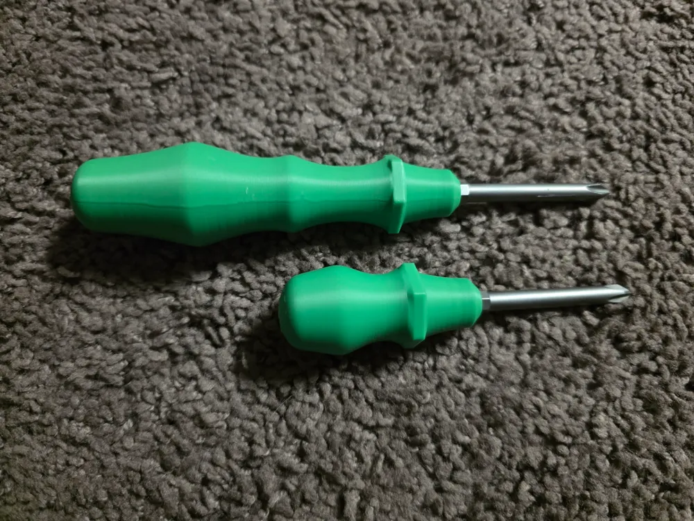 Hex Bit Screwdriver Handle - Mechanically locking - Free 3D Print Model ...