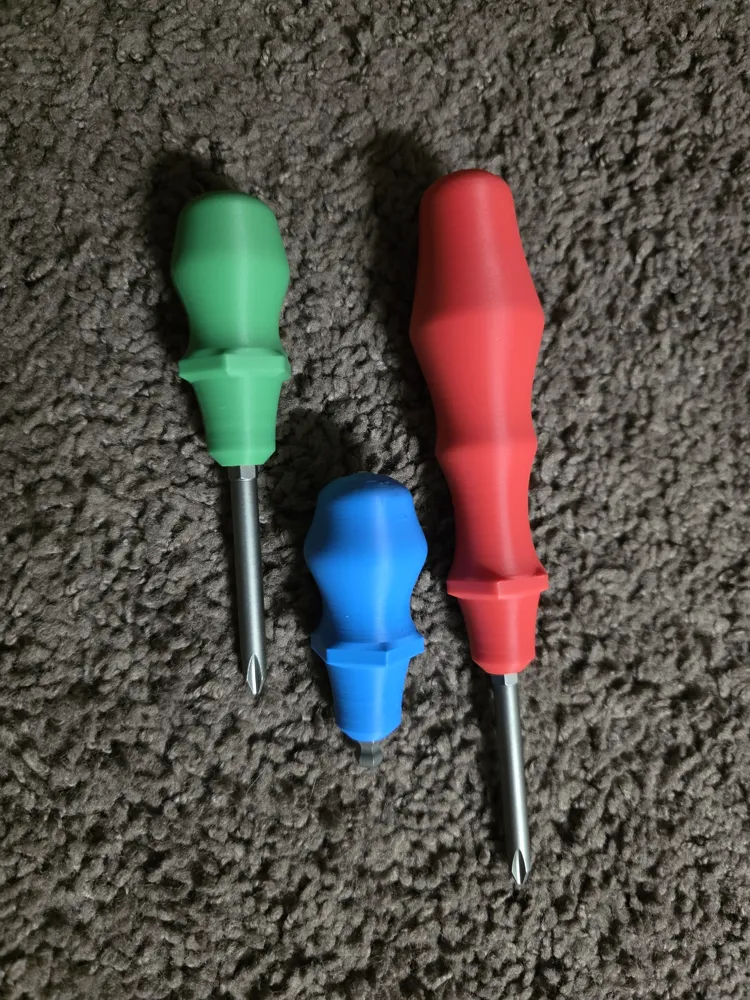 Hex Bit Screwdriver Handle - Mechanically locking - Free 3D Print Model ...