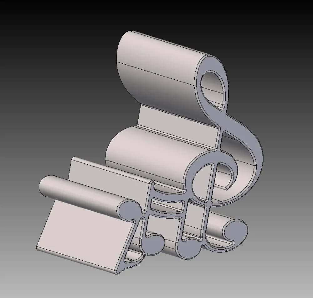 Musical Notes Phone Stand by Tenzo_13 MakerWorld: Download Free 3D Models