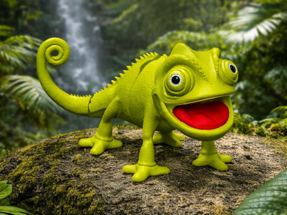 Flexi Fun Chameleon - Free 3D Print Model - MakerWorld