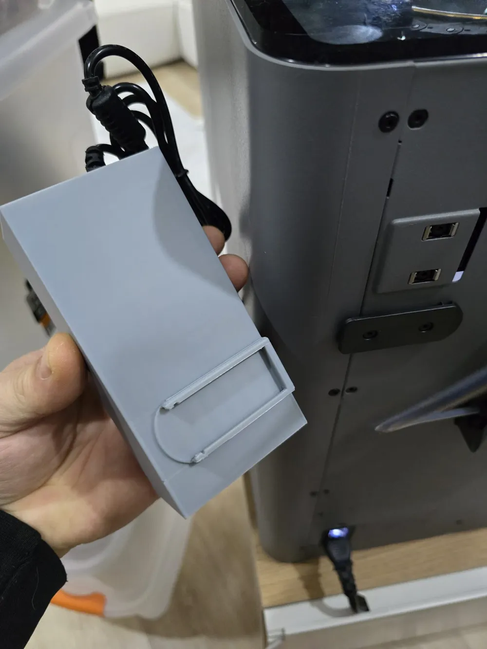 AMS 2 PRO power adapter holder for P2S - Free 3D Print Model - MakerWorld