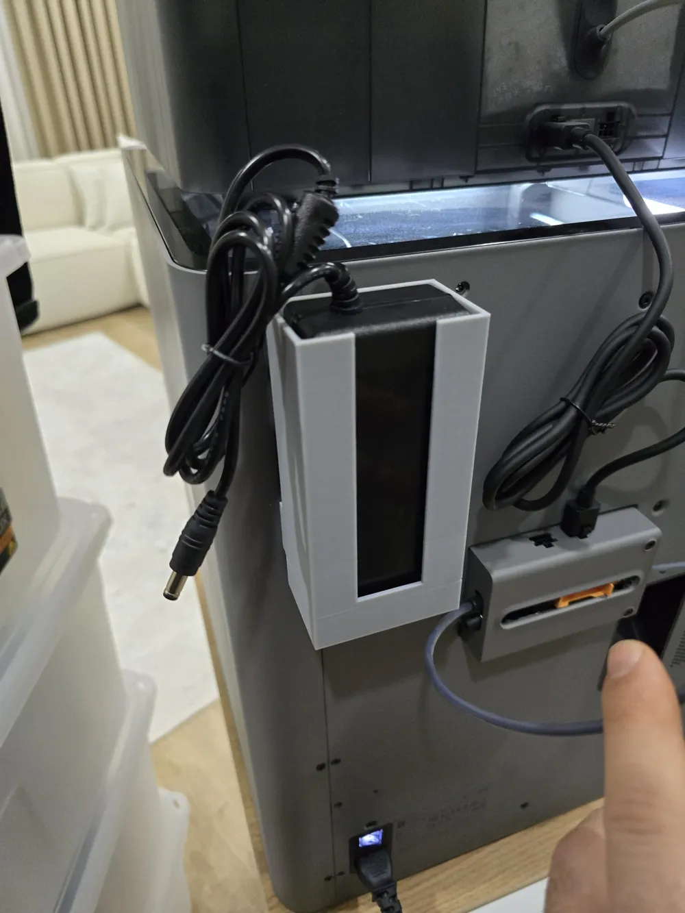 AMS 2 PRO power adapter holder for P2S - Free 3D Print Model - MakerWorld