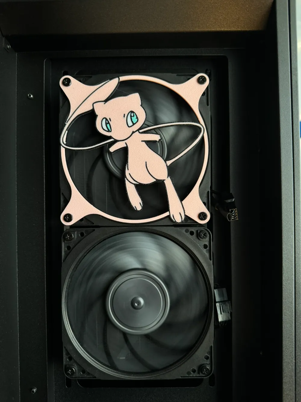 Mew PC Fan Cover 120mm (4 colors/one AMS) by 3d_print_creations ...