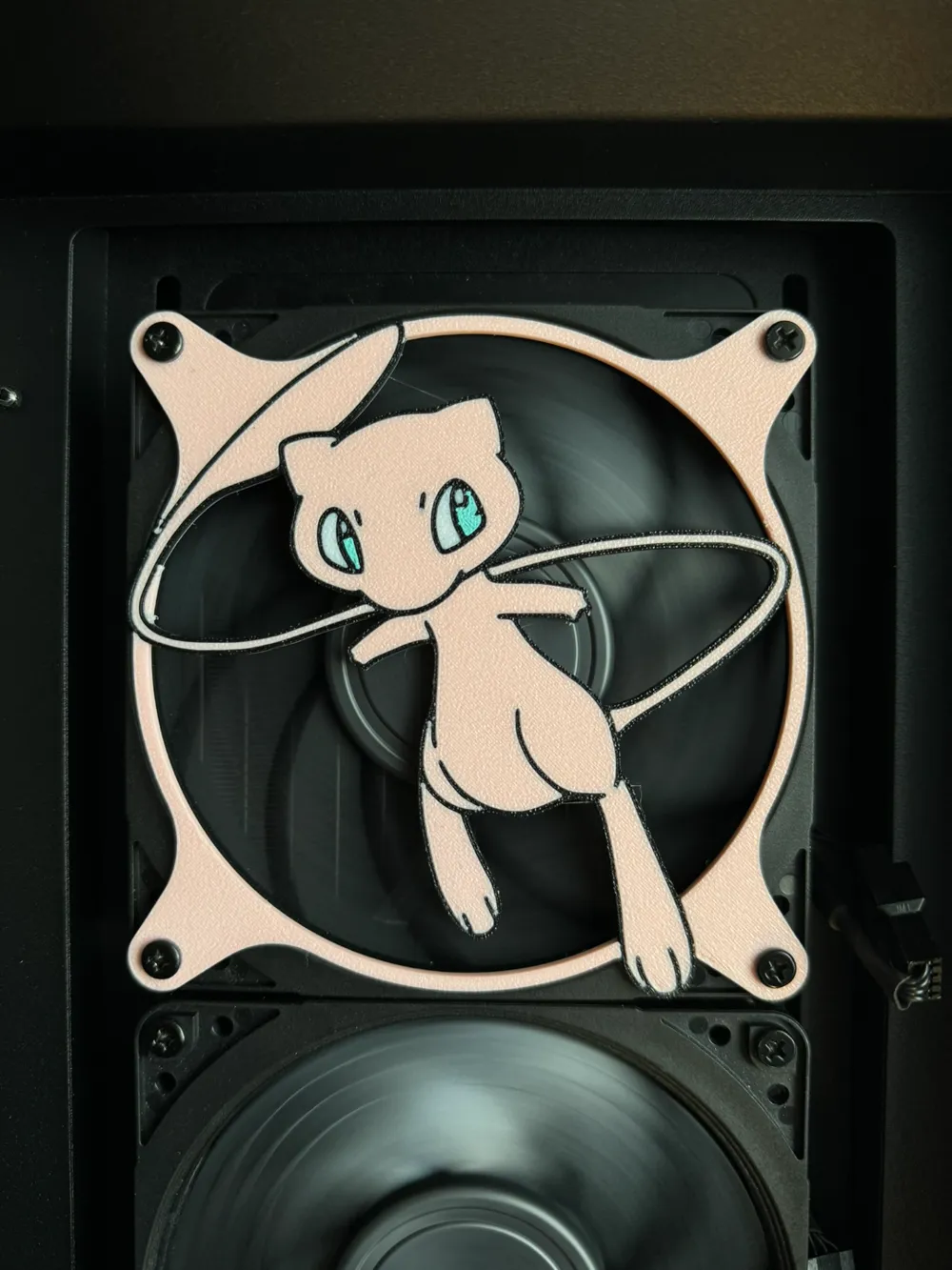 Mew PC Fan Cover 120mm (4 colors/one AMS) by 3d_print_creations ...