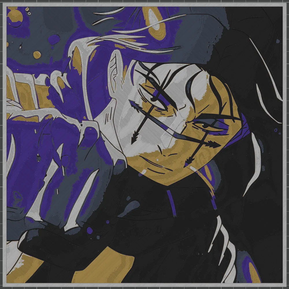 Hueforge - Jujutsu Kaisen - Choso Purple by Cloudy Nostalgia MakerWorld ...