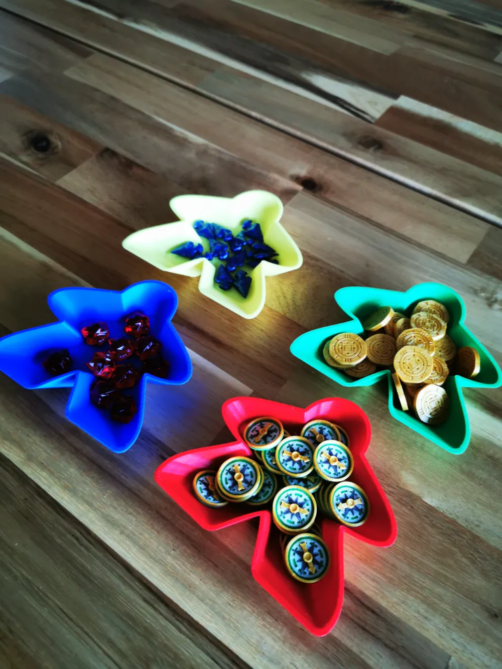 Meeple shaped stackable board game resource tray by x3mnexus - MakerWorld