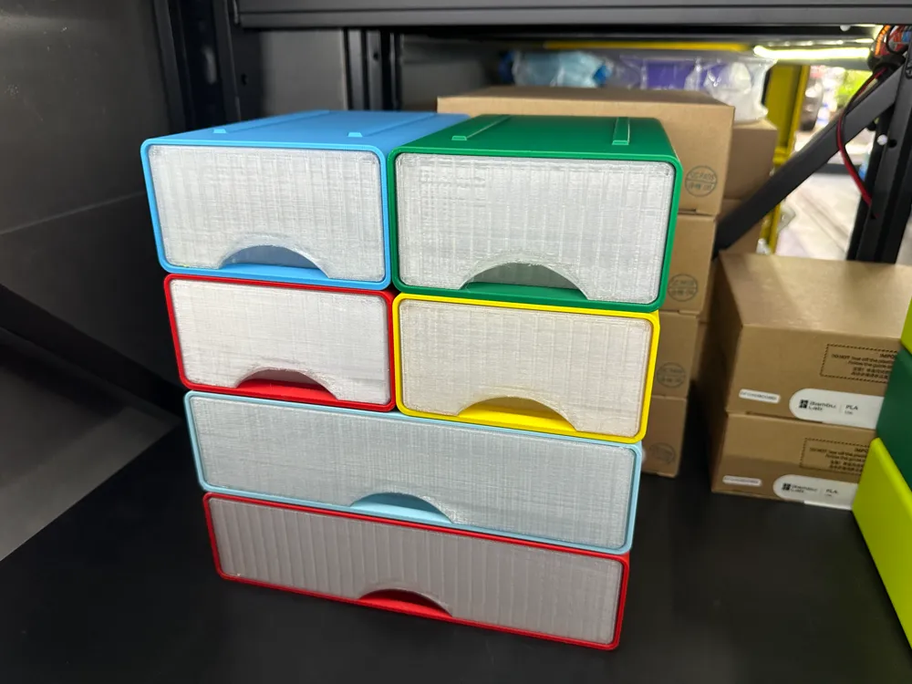 Stackable Desktop Drawer Organizer by Miao Jiabo MakerWorld: Download Free 3D Models