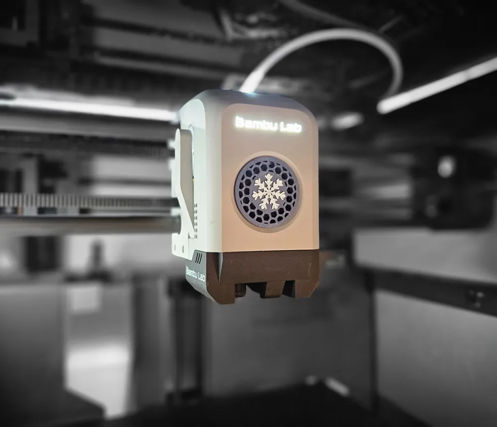 Xmas Bambu Extruder Fan Guardian V1 - Reduce Dust & Fan Protector P1P ...