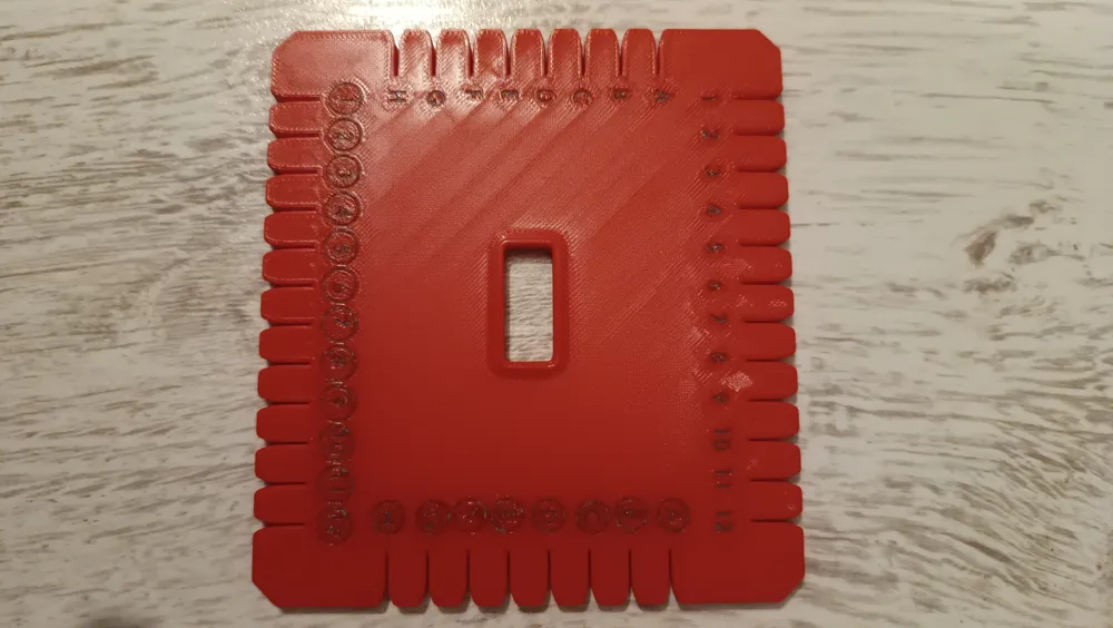 Kumihimo disc - square by Ragnar 3D - MakerWorld