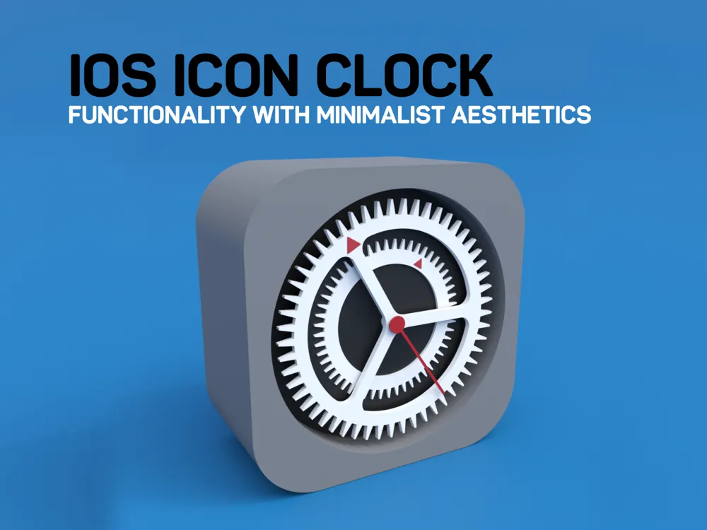 IOS SETTINGS ICON CLOCK Remixed by MauricioDUARTE MakerWorld: Download ...