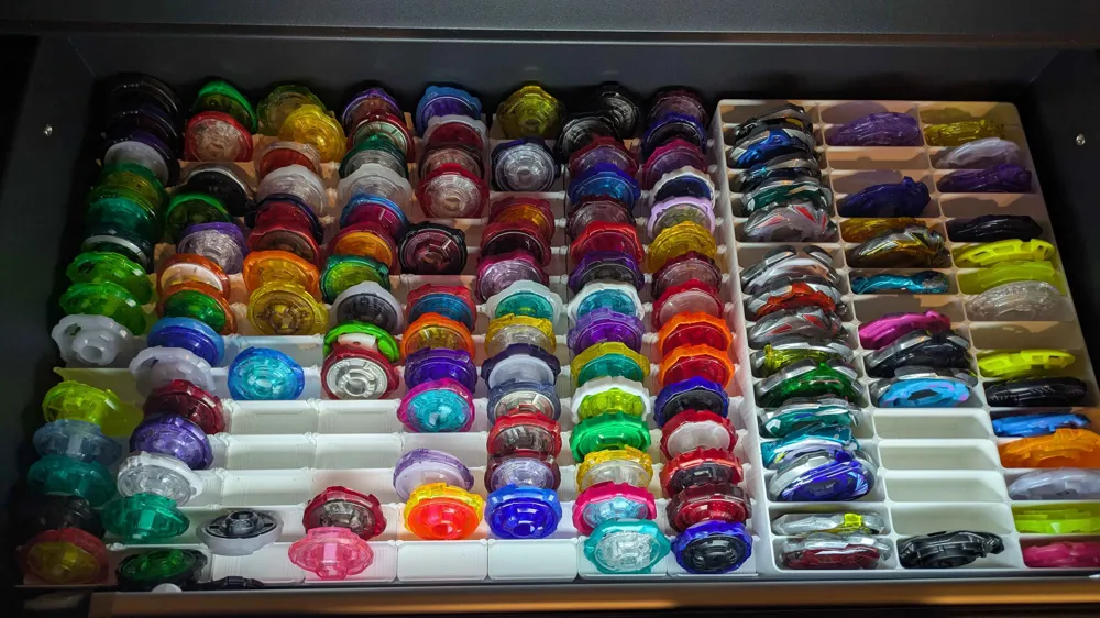 Beyblade X Gridfinity Ratchet Storage 1x6 by Woodbelly MakerWorld ...