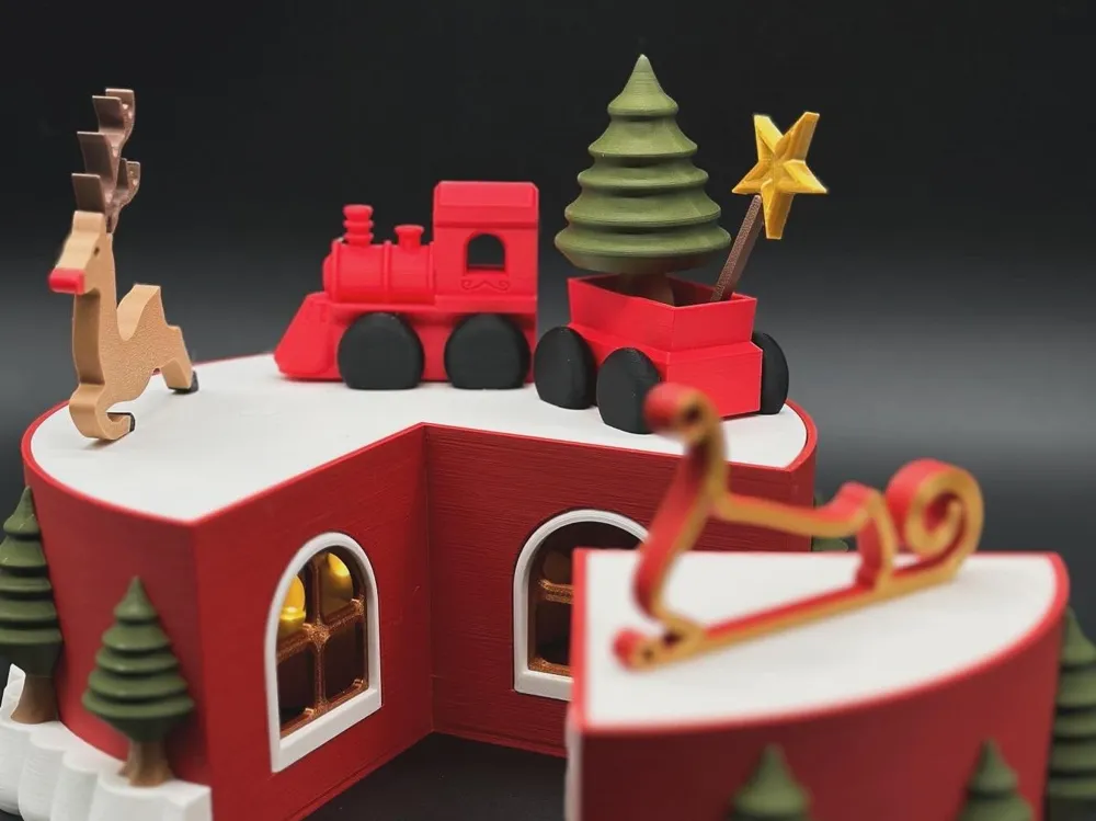 Christmas Cake Container 2.5 - Free 3D Print Model - MakerWorld