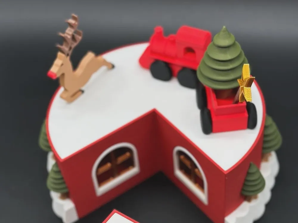 Christmas Cake Container 2.5 - Free 3D Print Model - MakerWorld