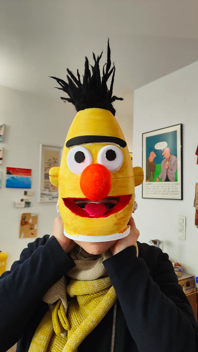 Bert from Bert&Ernie mask split in 3 for A1 mini by greentunadesign ...