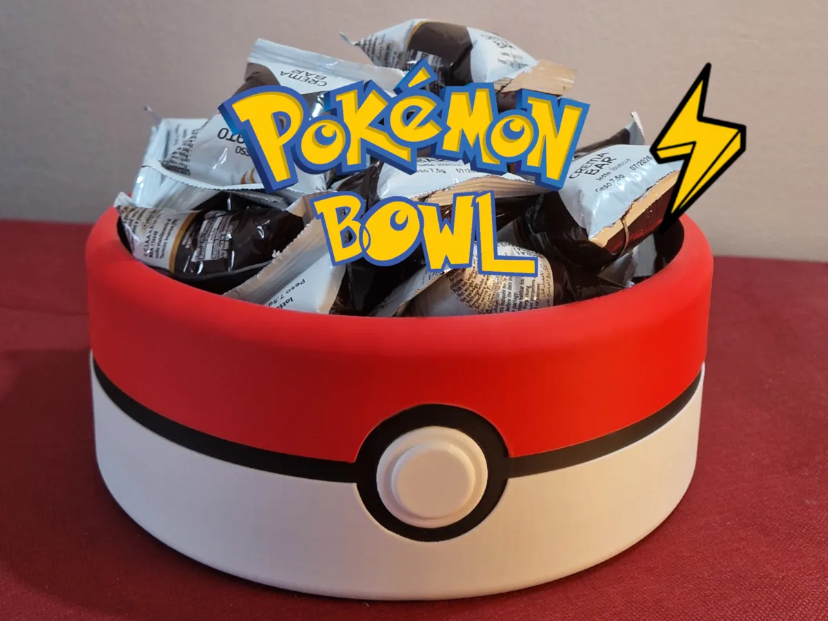 Pokémon Poké Ball Storage Bowl – Multi-Purpose - Free 3D Print Model ...