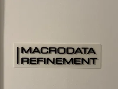 SEVERANCE SIGN MACRODATA REFINEMENT by JS 3D printingMakerWorld ...