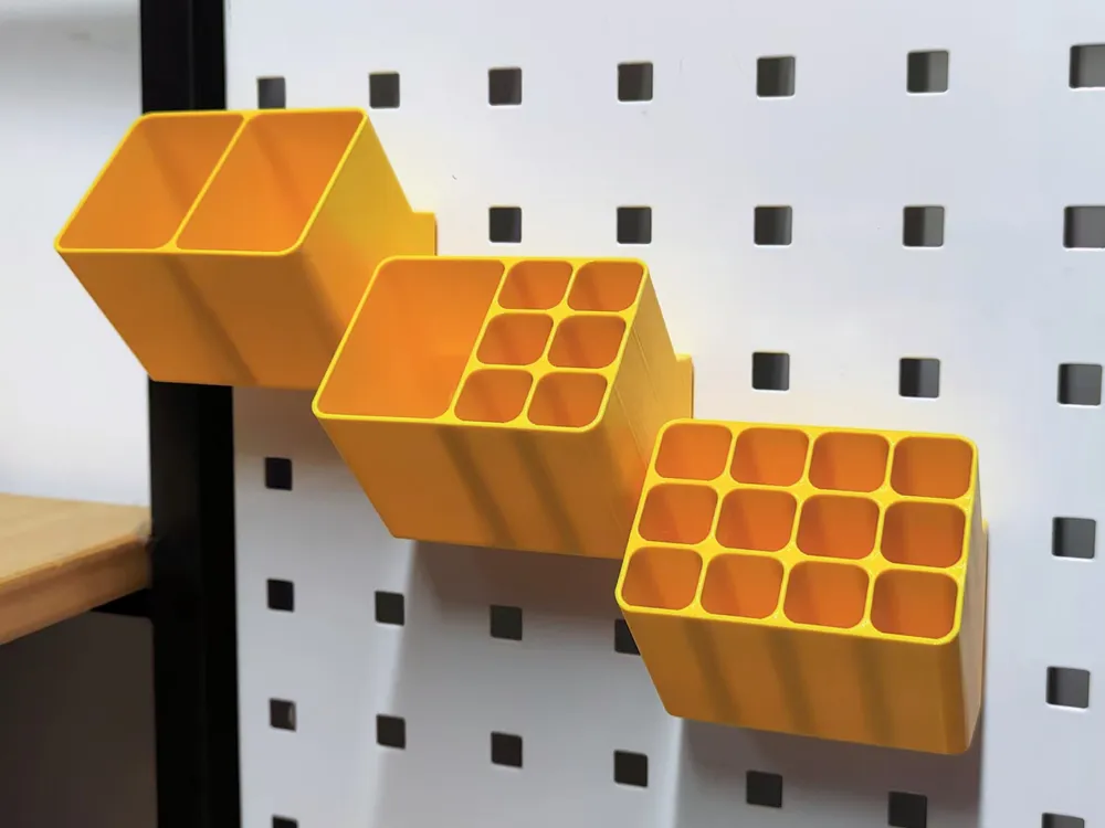 Maker's Side-9.75 Square Hole Metal Pegboard Accessory Series—4-Hook ...