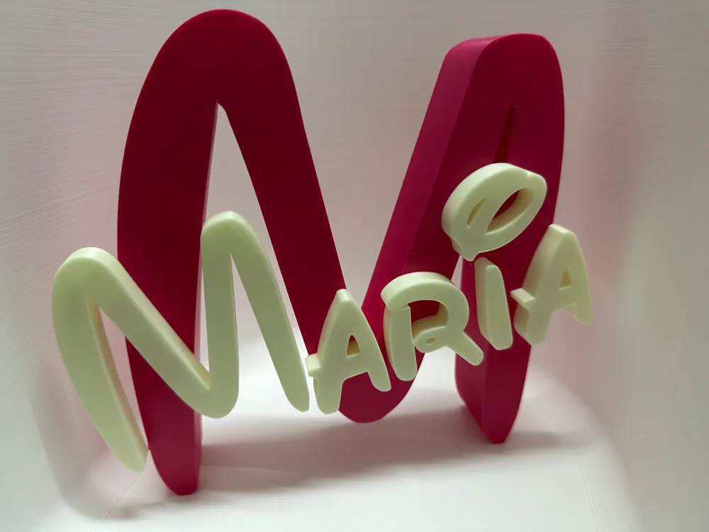 Name Maria - Free 3D Print Model - MakerWorld