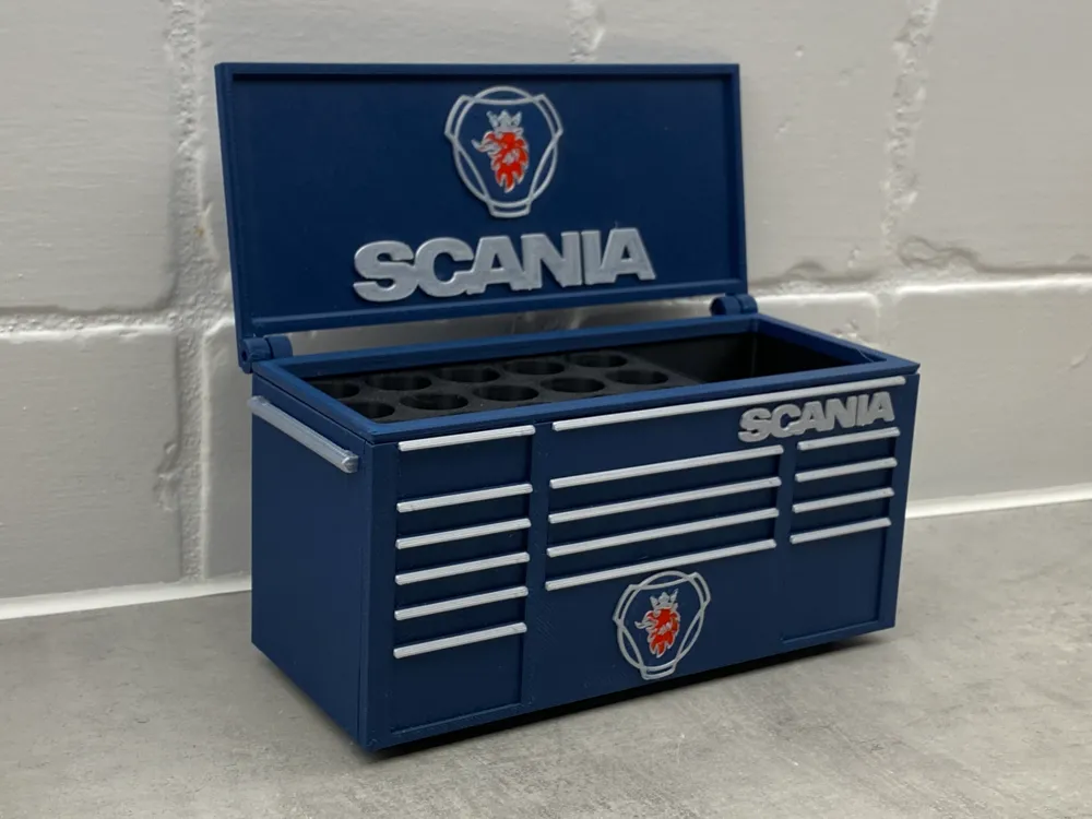 Scania desk Work Toolbox Pen Holder organizer by Mrtk1970 - MakerWorld