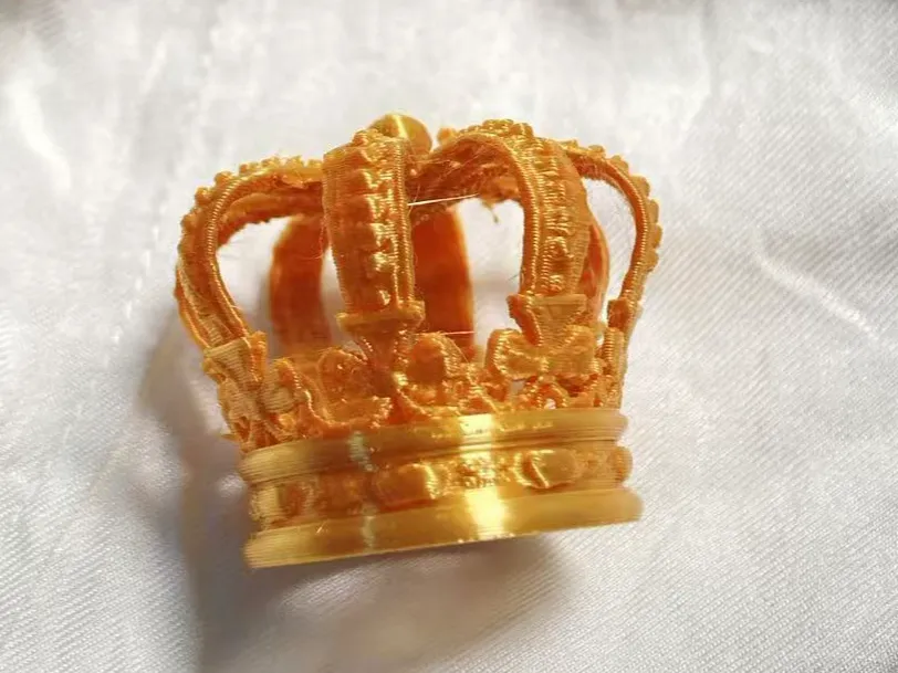 Three-Dimensional Regal Crown by Big-Yi MakerWorld: Download Free 3D Models
