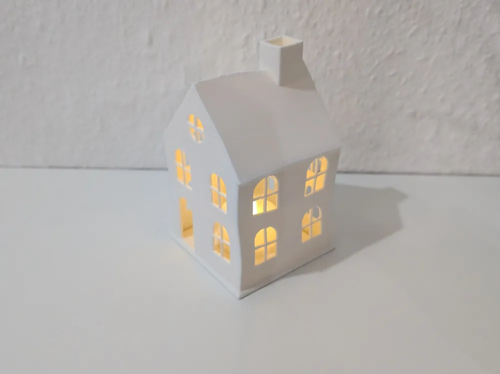 Tealight Houses - Free 3D Print Model - MakerWorld