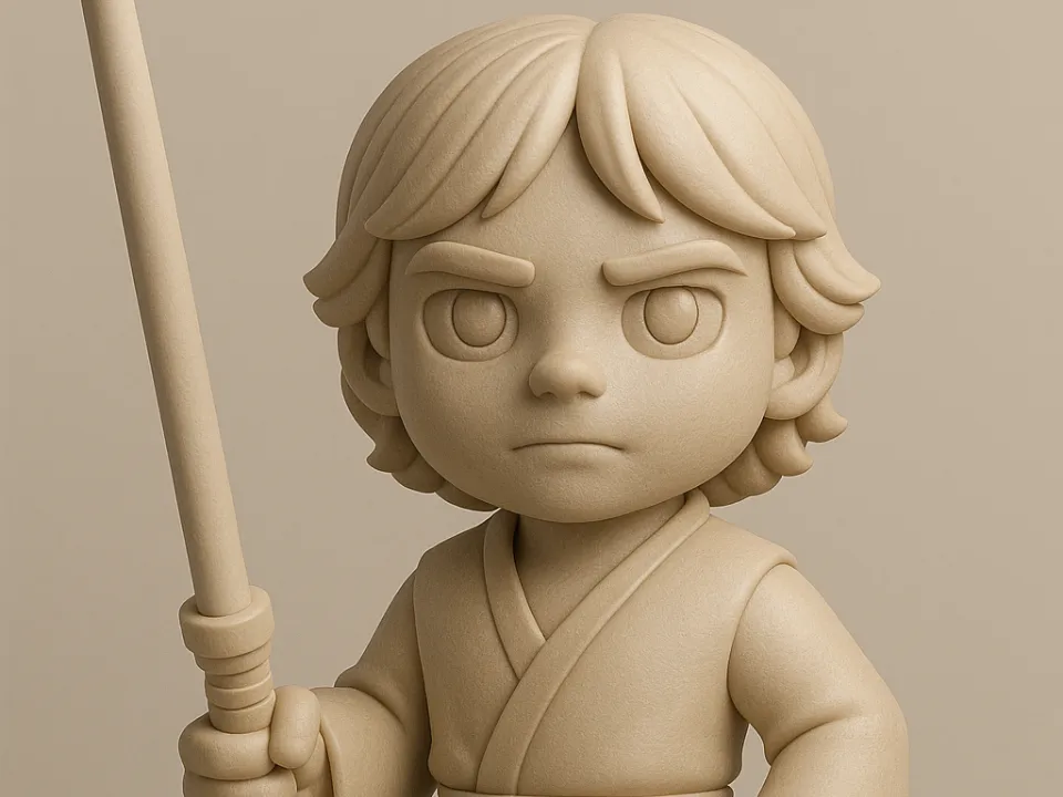 Luke Skywalker V2 - Free 3D Print Model - MakerWorld