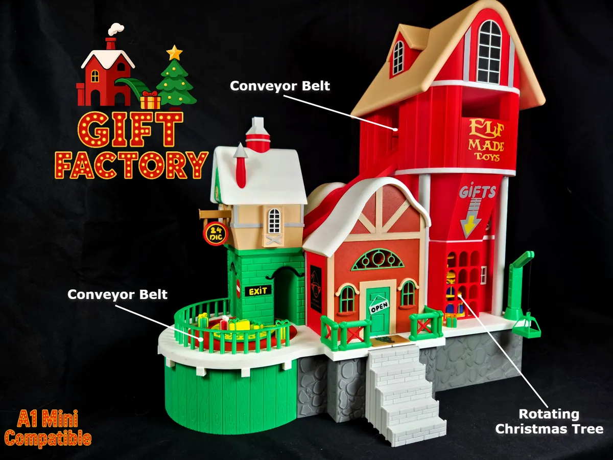 Gift Factory – The Christmas Gift Factory - Free 3D Print Model ...