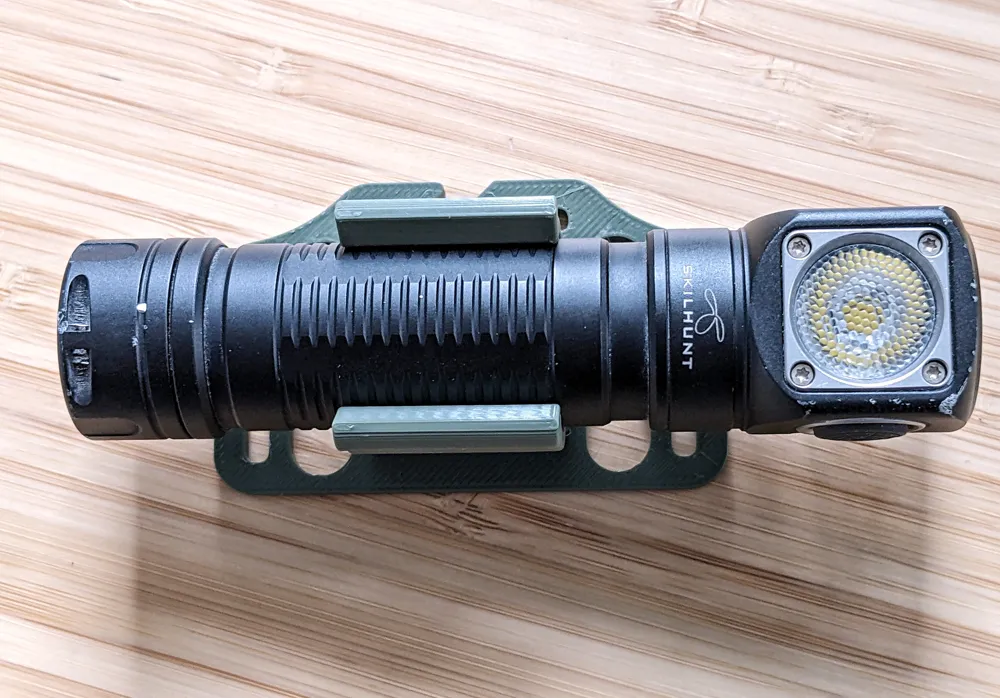 Flashlight Clip for Headband Universal 22mm Mount - Free 3D Print Model ...