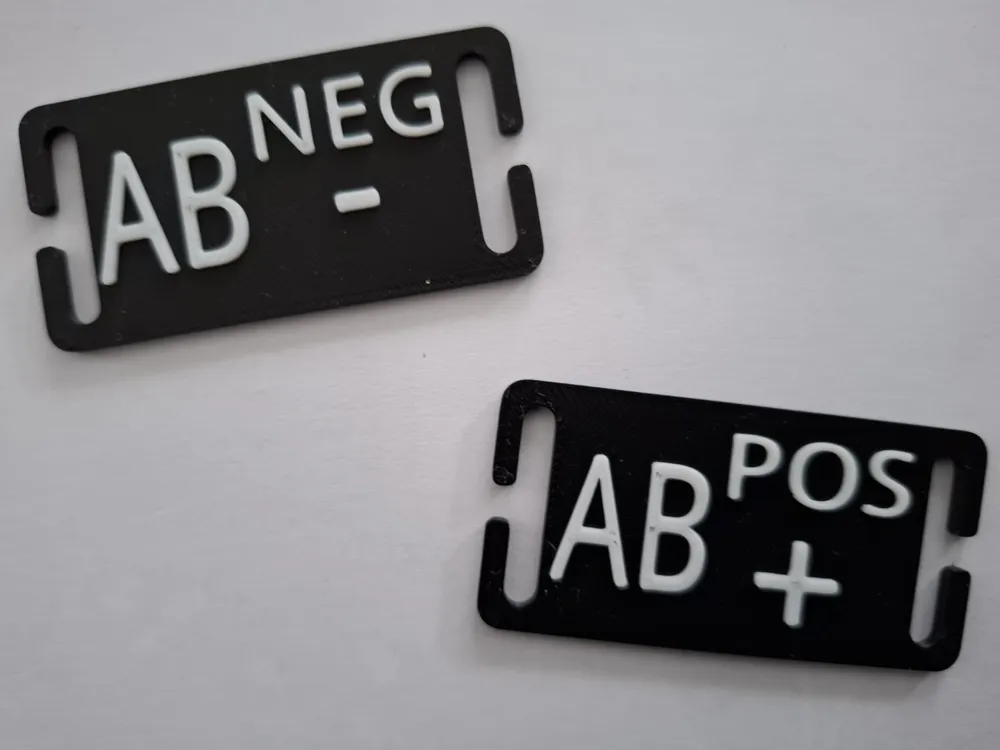 Airsoft - blood type soft tag by SlyCooper-Master MakerWorld: Download ...